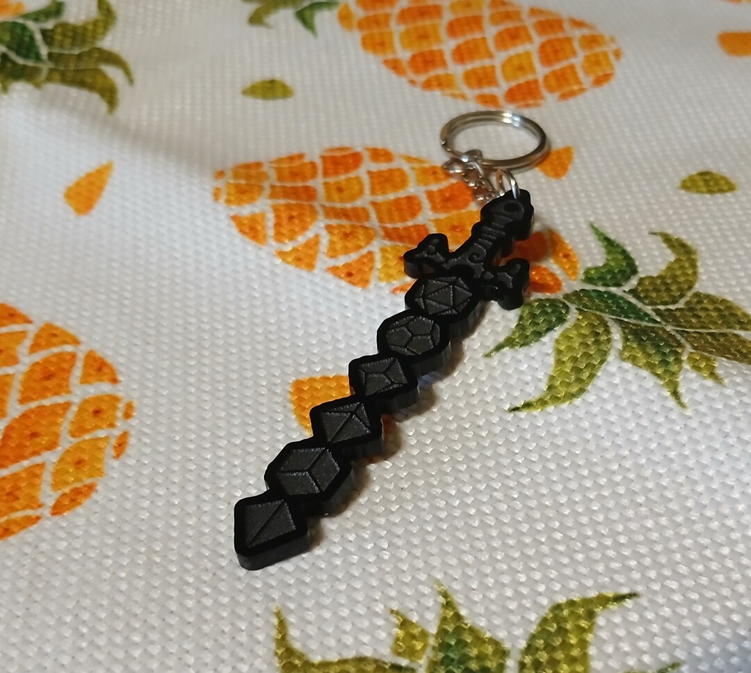 Dnd Dice Sword Keychain - Etsy