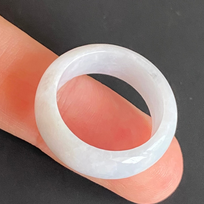 White Jade Ring - Etsy