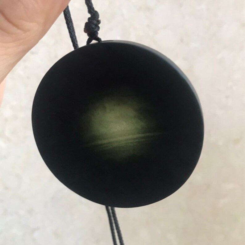 Natural Australian Black Nephrite Jade Pendant Green | Etsy