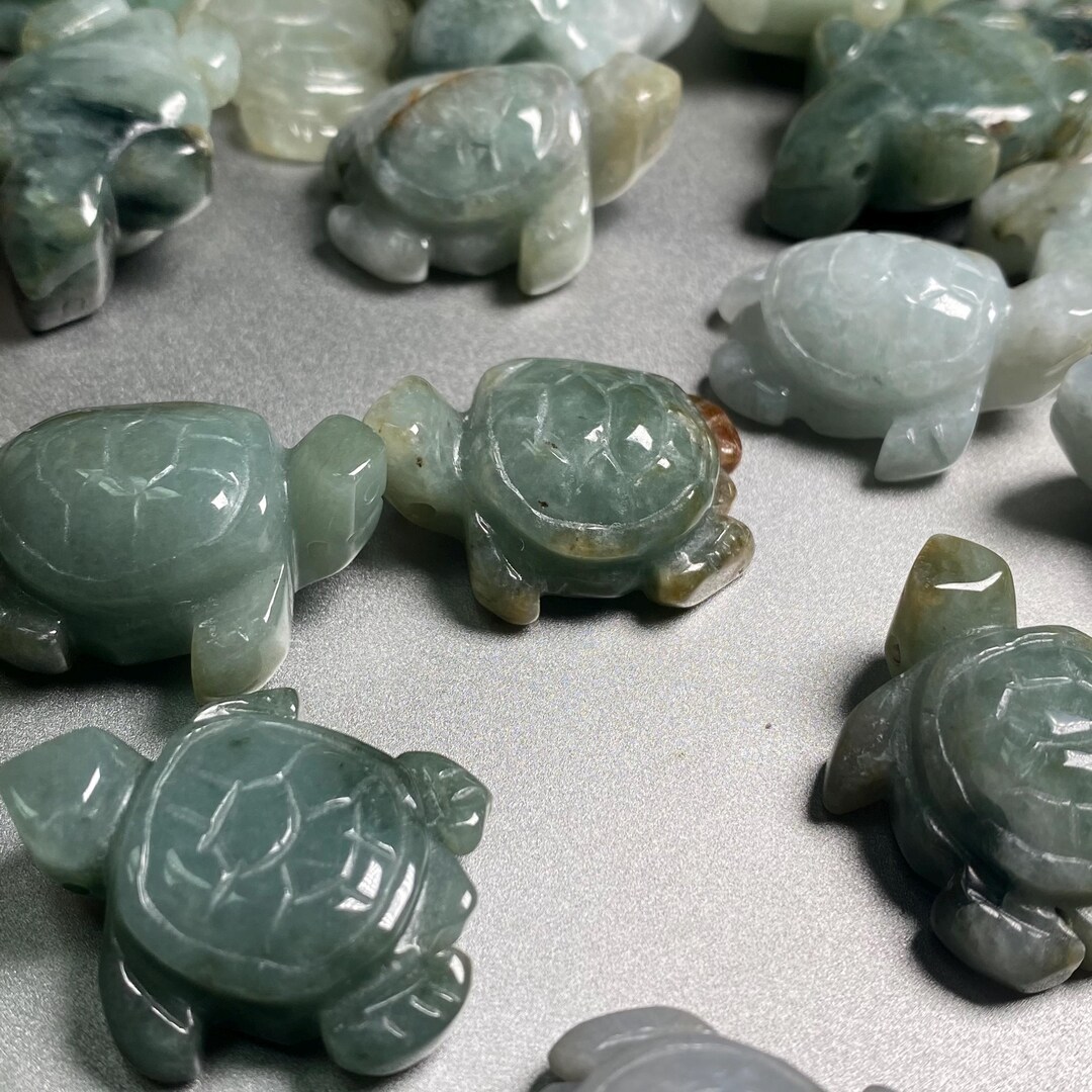 Turtle Natural Jadeite Pendant Beads Burma Jade Grade a Jade DIY ...