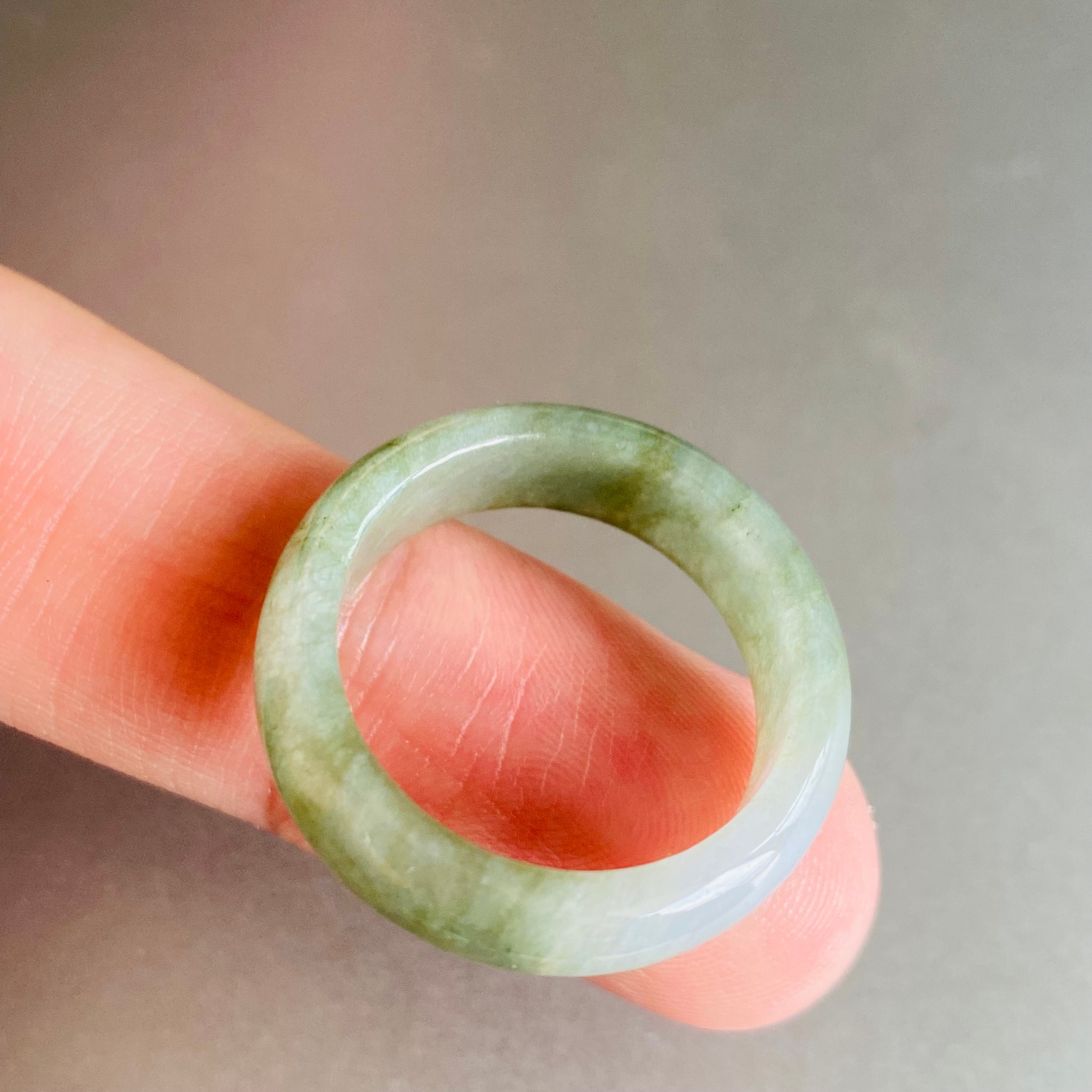 19.7mm Natural jadeite ring Burma jade Myanmar Grade A jade | Etsy