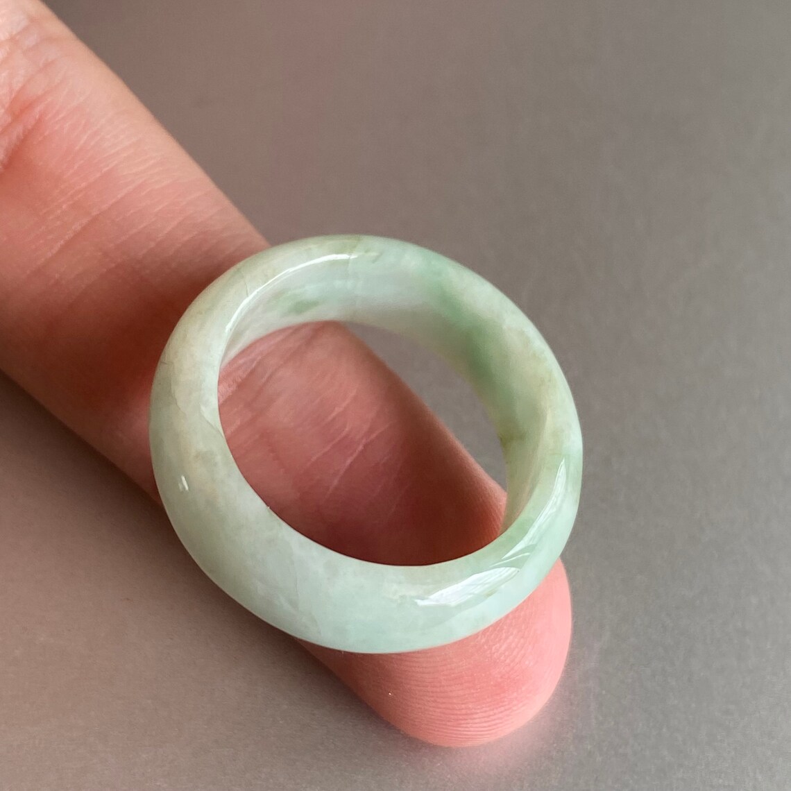 20.1mm Natural jadeite ring Burma jade Myanmar Grade A jade | Etsy