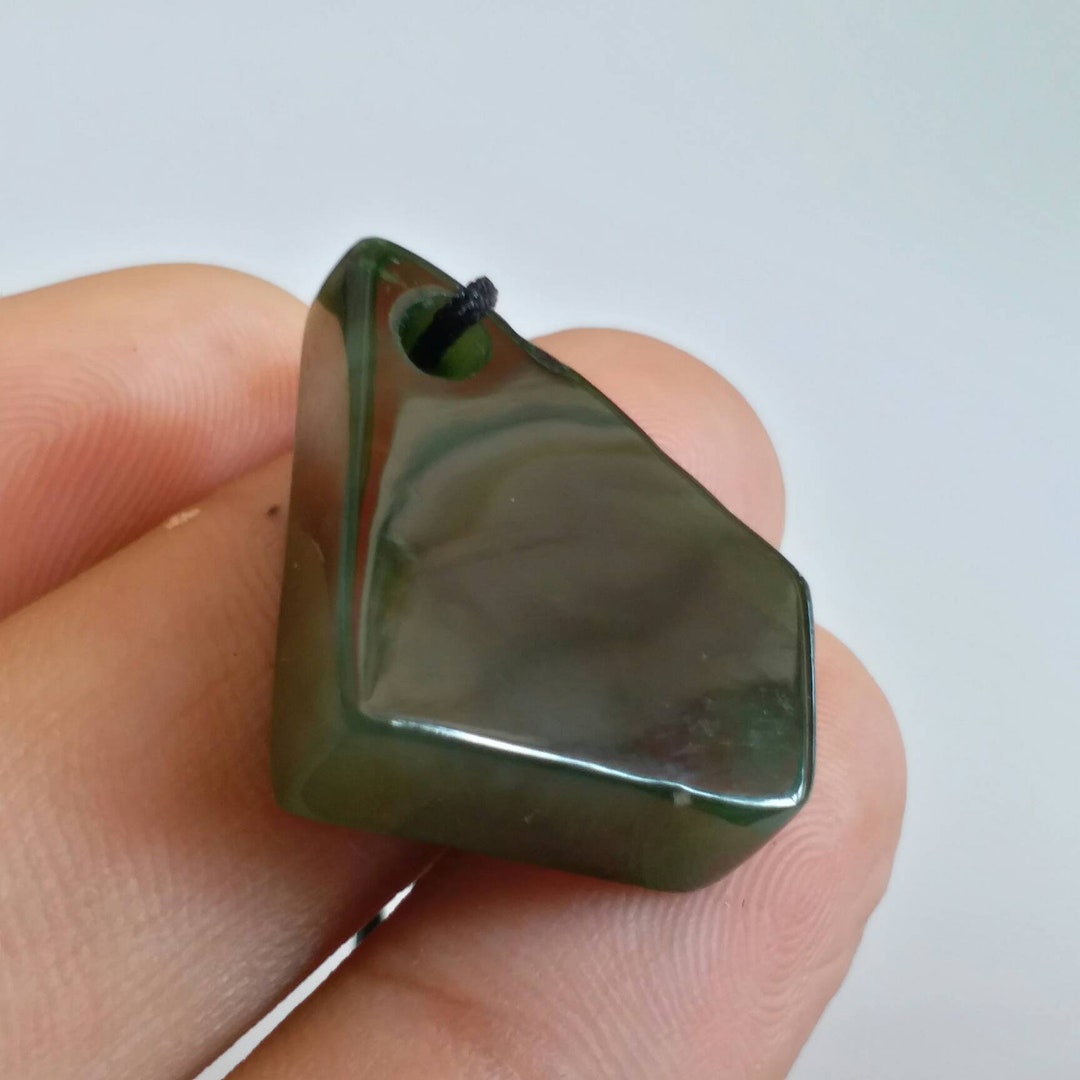 Natural Nephrite Jade Hand Carved Greenstone Canadian Jade Maori Style ...