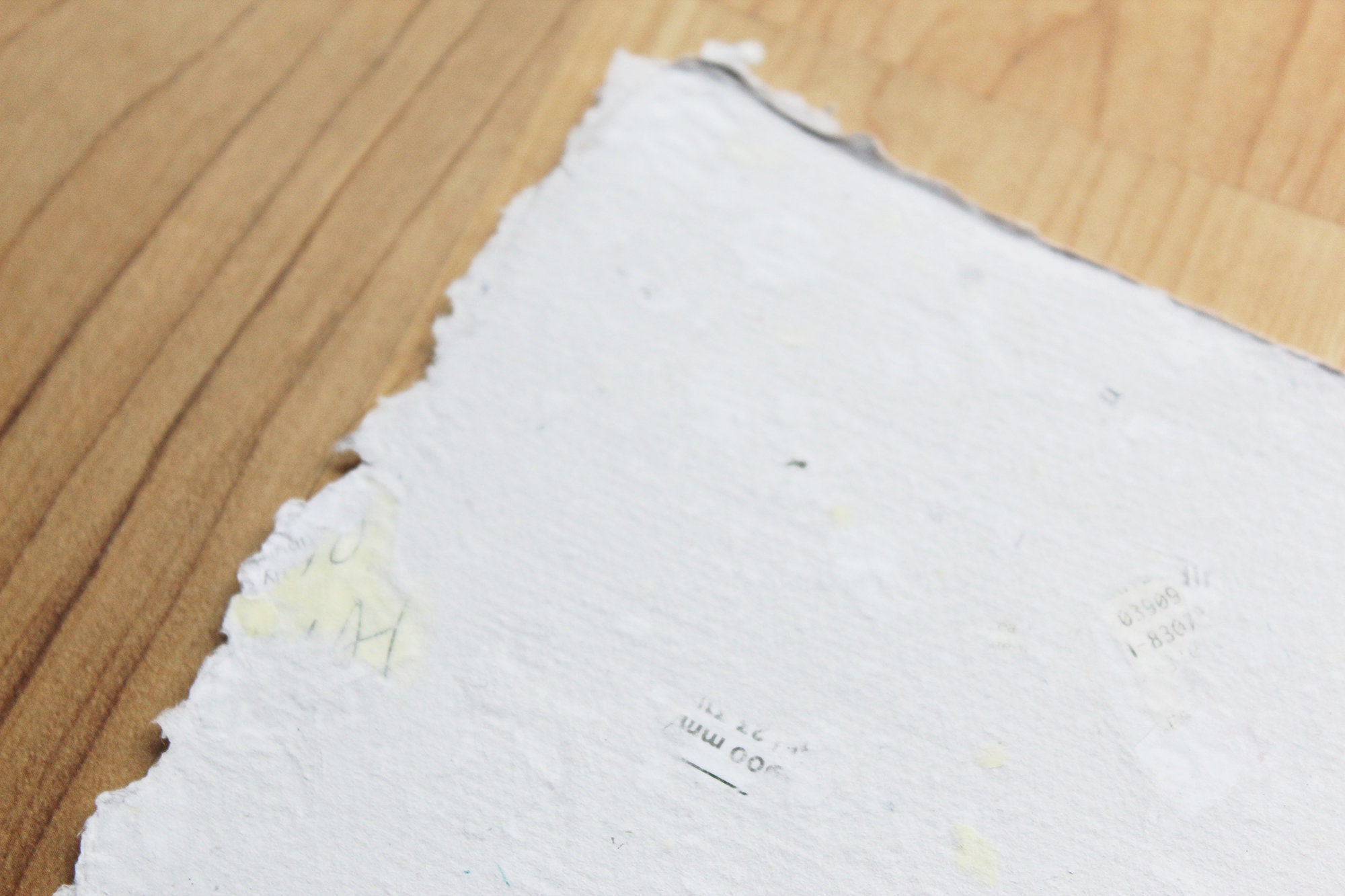 HANDMADE PAPER - Made With 100% Post-consumer Recycled Paper Material ...
