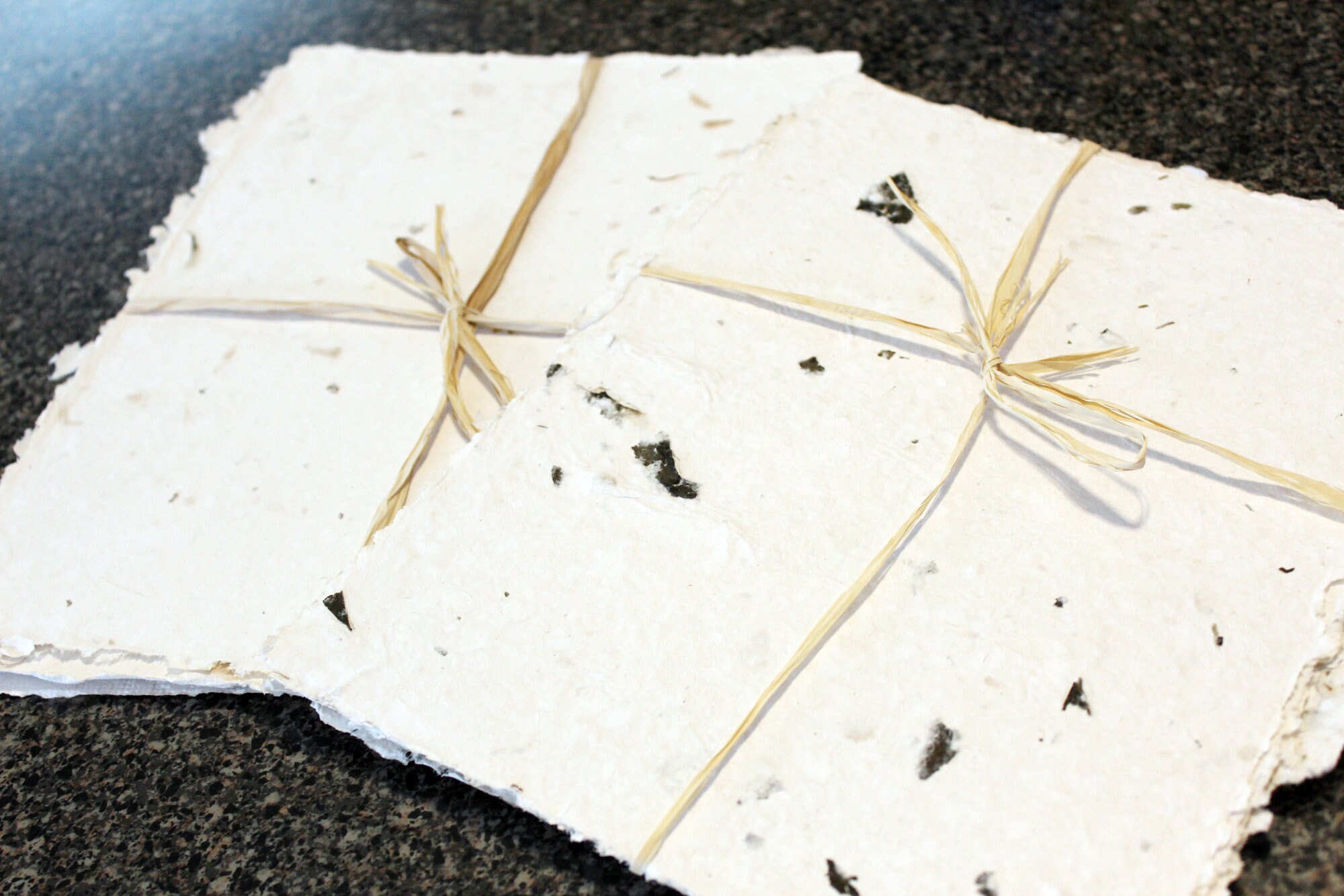HANDMADE PAPER - Made With 100% Post-consumer Recycled Paper Material ...