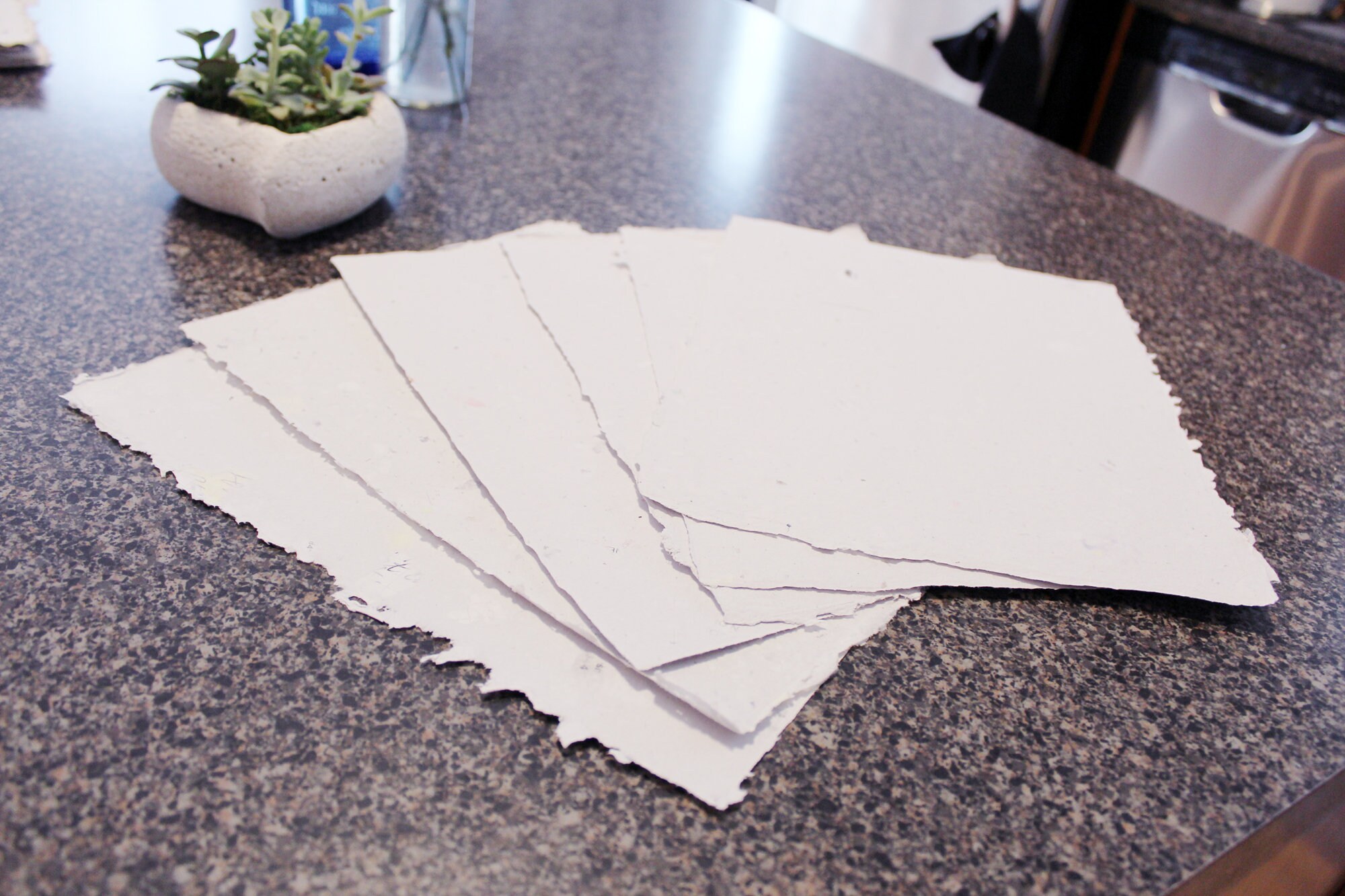 HANDMADE PAPER - Made With 100% Post-consumer Recycled Paper Material ...