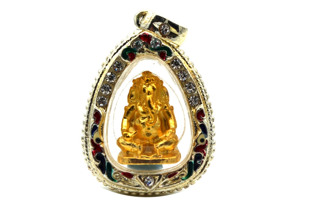 Hinduism Jewelry the Ganesh Elephant God Hindu Thai Mini Amulet Success ...