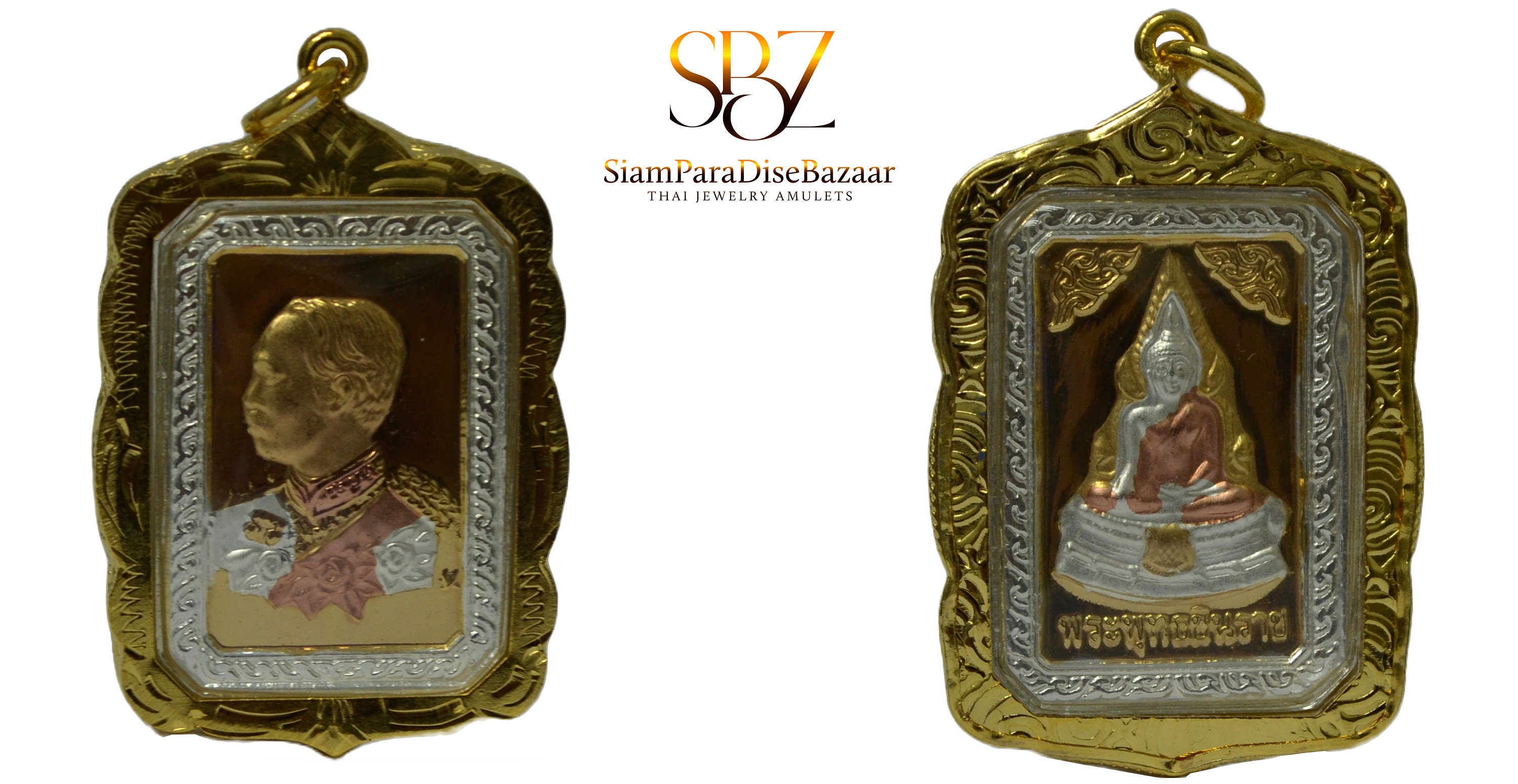 Thai Amulet the King Rama 5 Coins Back Phrapoodtachinnaraj Buddha ...