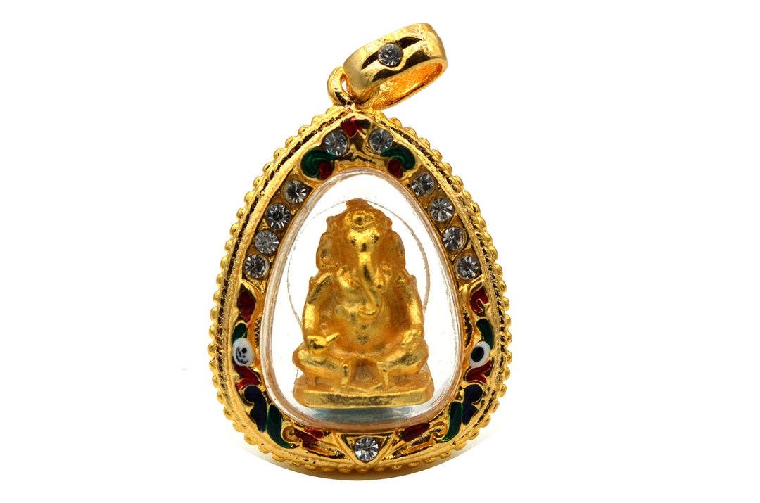 Hinduism Jewelry the Ganesh Elephant God Hindu Thai Mini Amulet Success ...