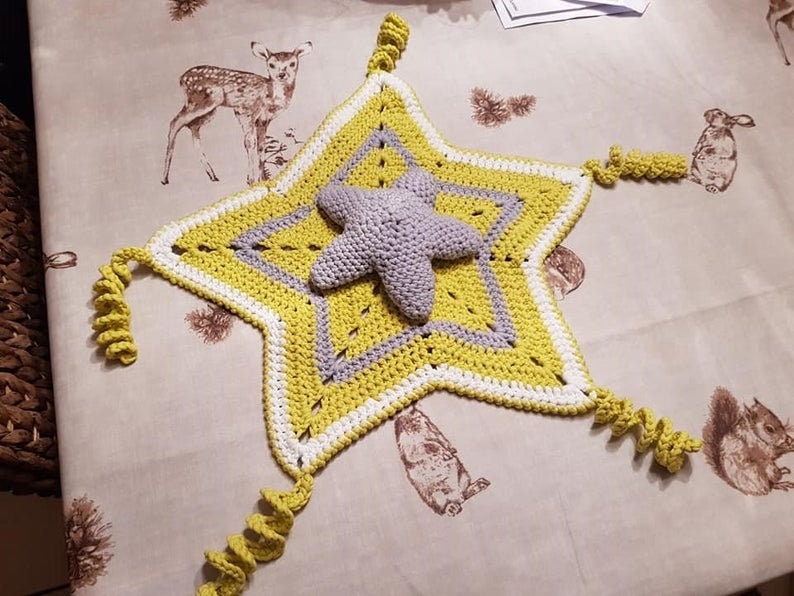 PDF Crochet Pattern Baby Star Comforter Lovey - Etsy