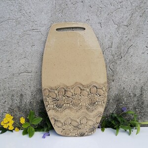 Ceramic Serving Board, Natural Cutting Board, a Large Serving Tray ...