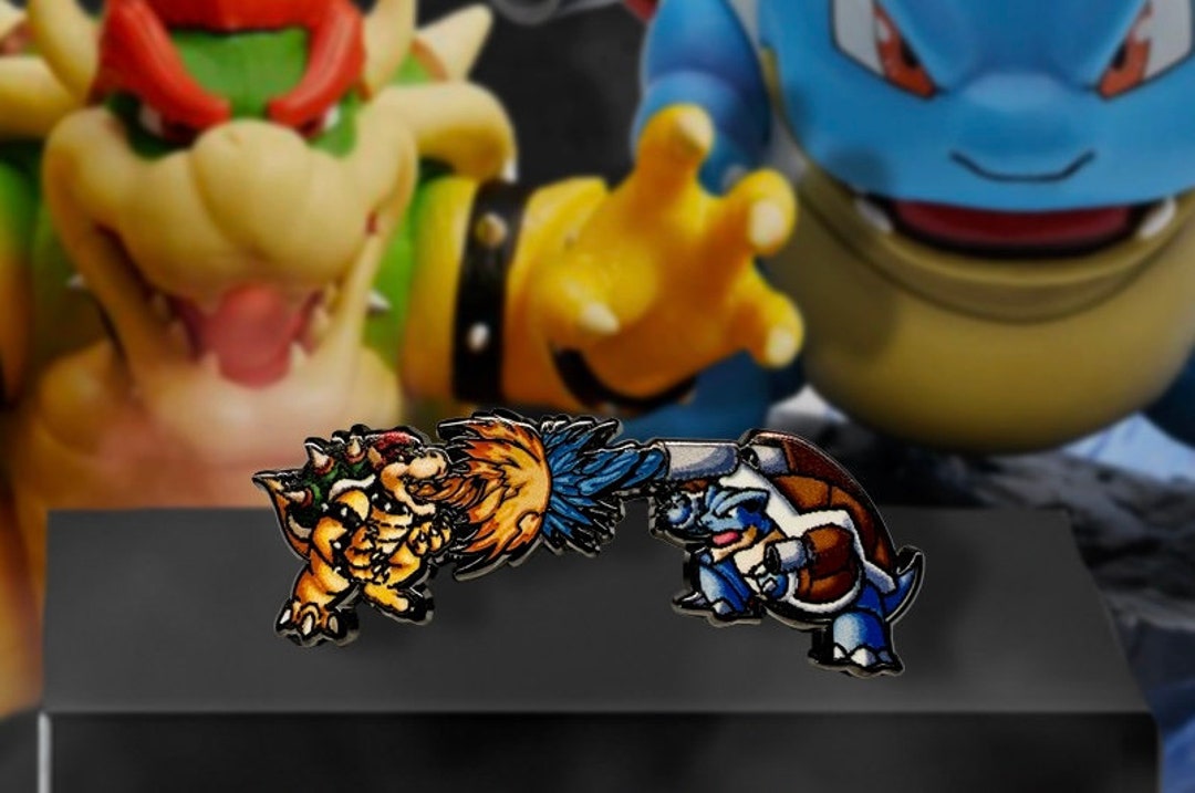 Bowser VS. Mega Blastoise Enamel Pin - Etsy