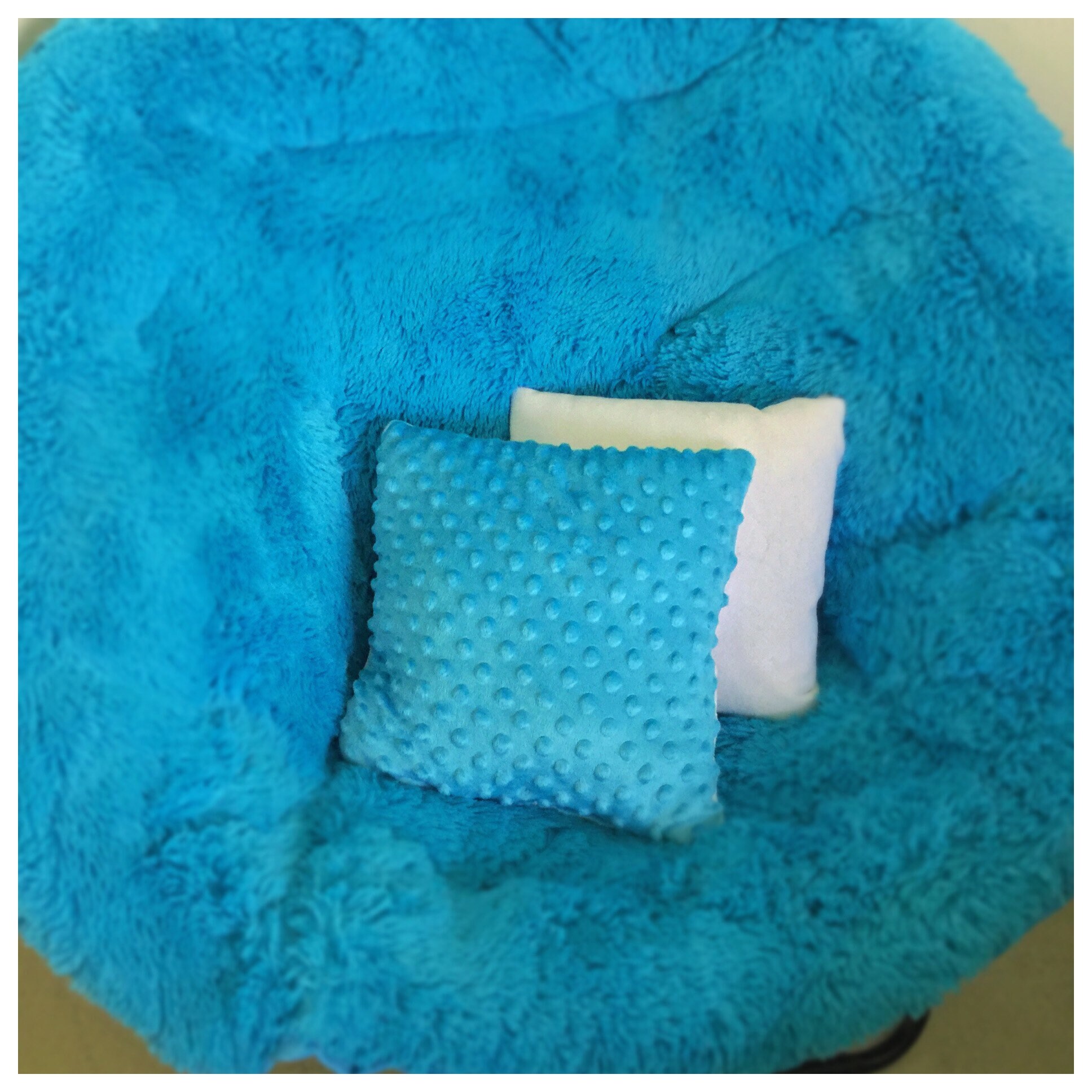 Blue and White Mini Minky Throw Pillow - Etsy UK