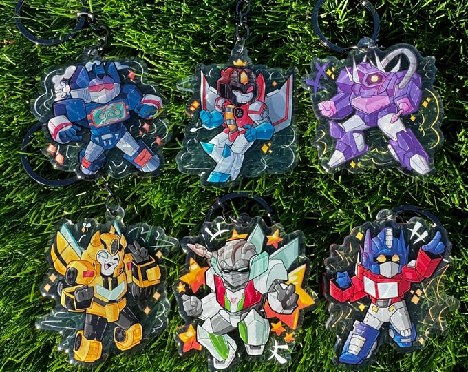 2x2 Megatron X Starscream Acrylic Keychain - Etsy