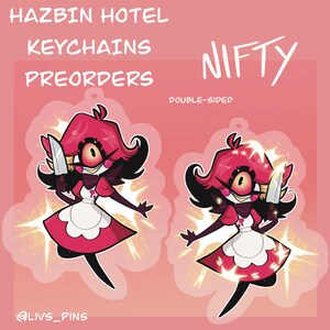 Hazbin Acrylic Keychains - Etsy