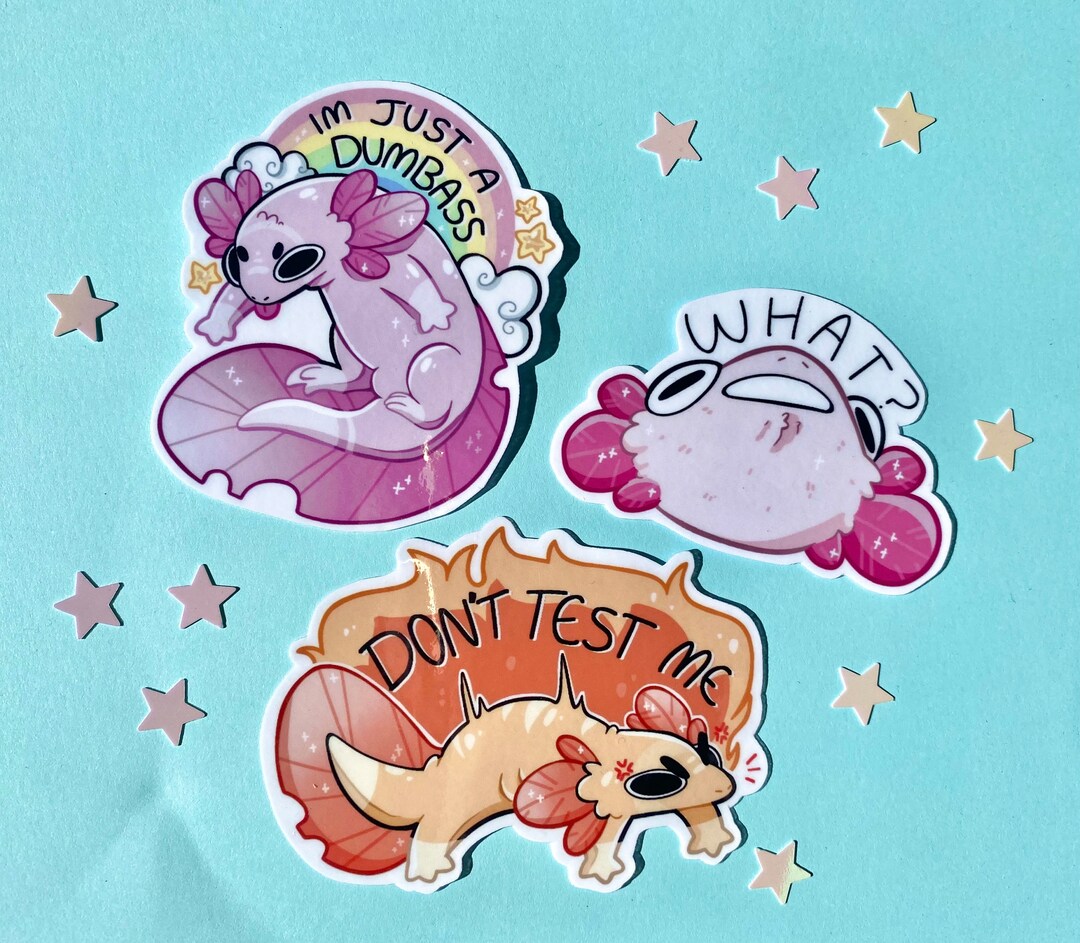 Angry Axolotls Stickers - Etsy