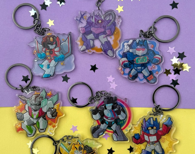 Transformers Acrylic Keychains - Etsy