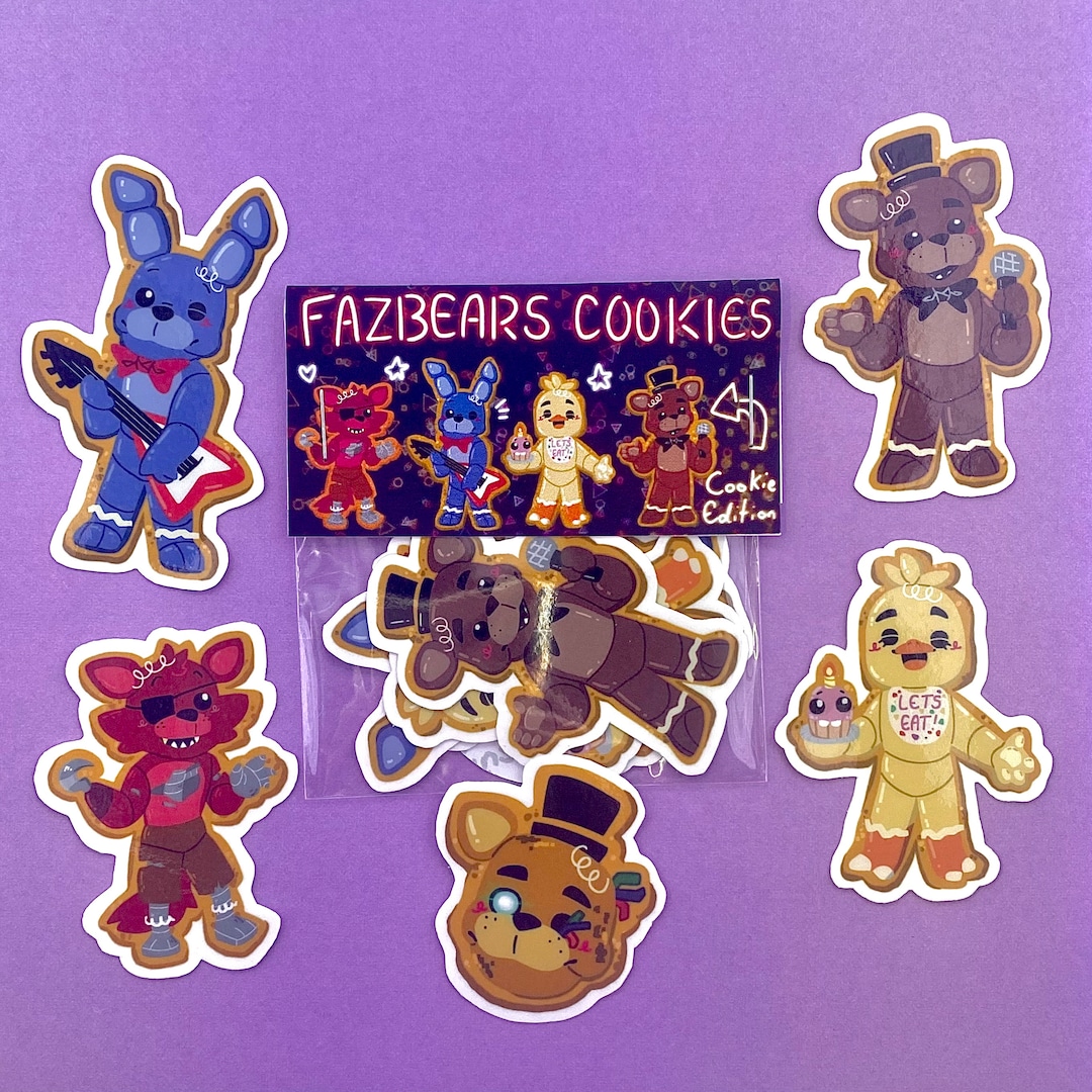 Fnaf Cookie Style Sticker Set - Etsy