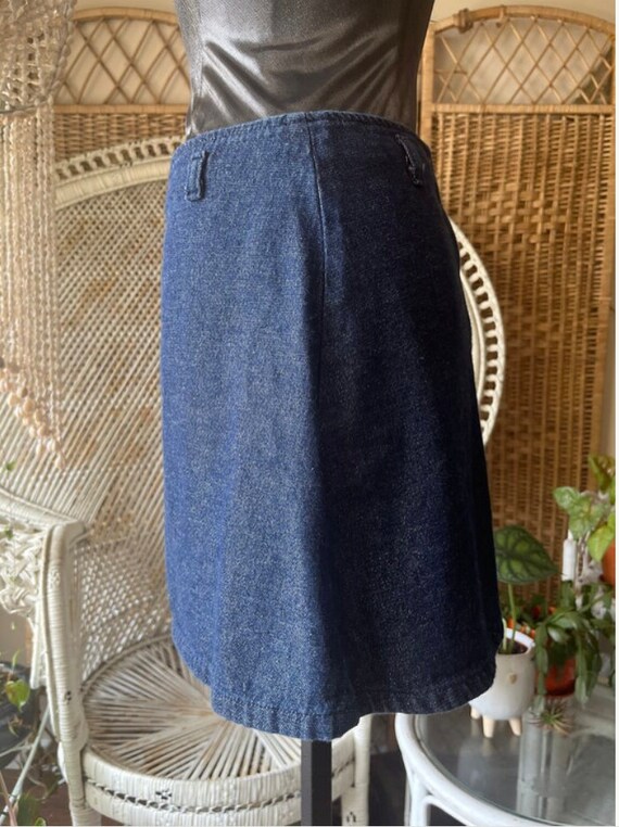 Shimmery Silver Fredricks of Hollywood Jean Skirt // … - Gem