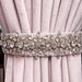 Silver Rhinestone Bling White Curtain Tie Back Luxury - Etsy
