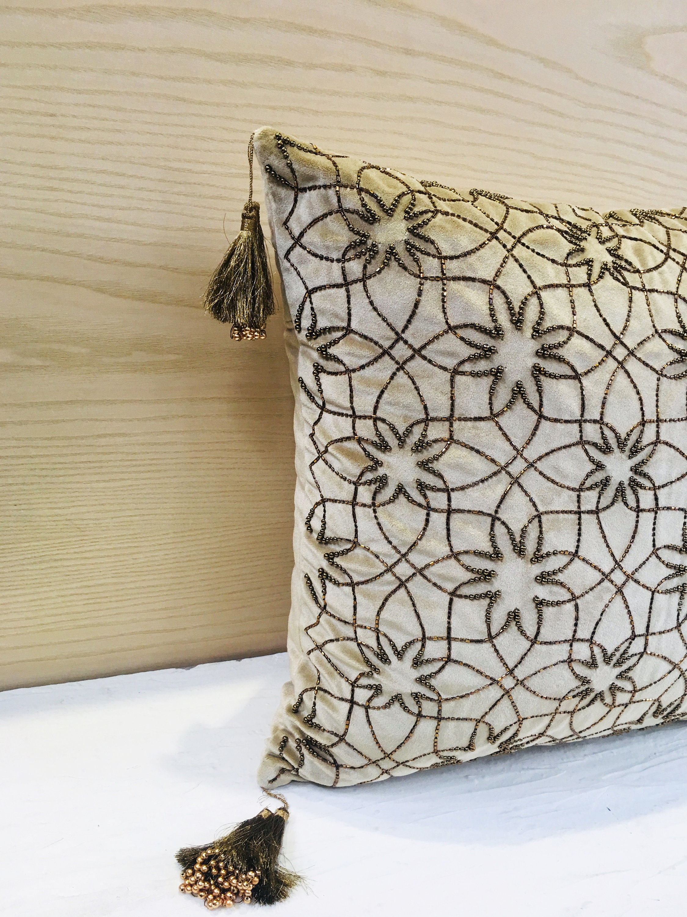 Gold Velvet Antique Gold Throw Pillow Cover Luxury | Etsy