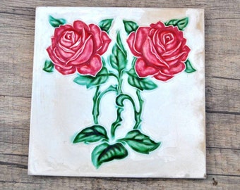 Rose tiles | Etsy