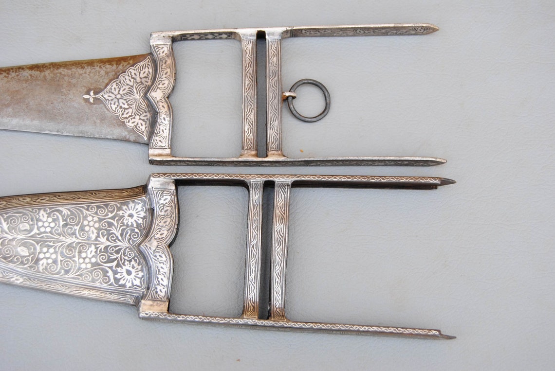 Vintage indian sikh maratha islamic steel Double Dual KATAR | Etsy