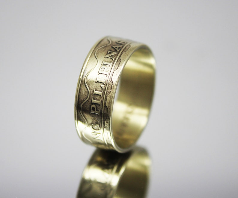 Philippines Coin Ring 5 Peso 1993-2020 Filipino Jewelry | Etsy