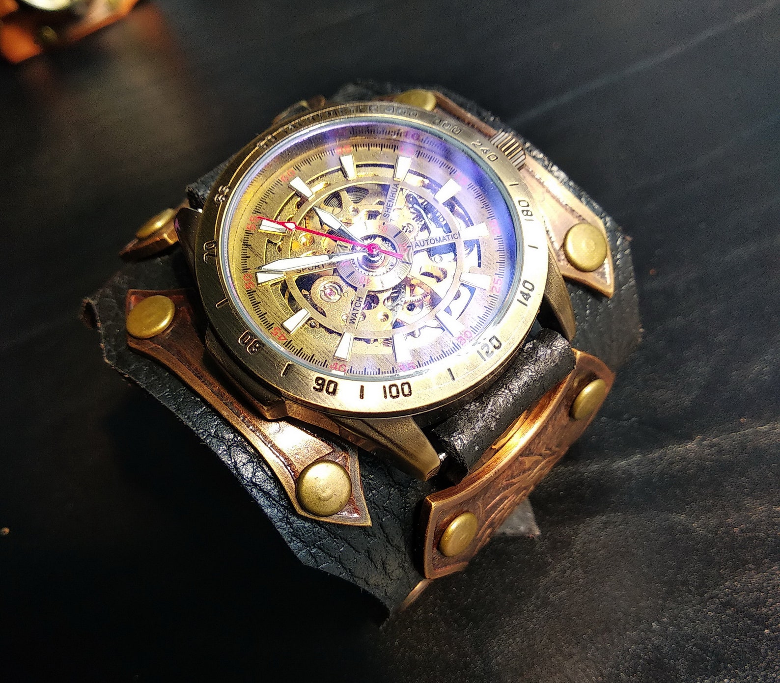 Mens Skeleton Watch Steampunk Clocks Handmade Clock Gothic - Etsy