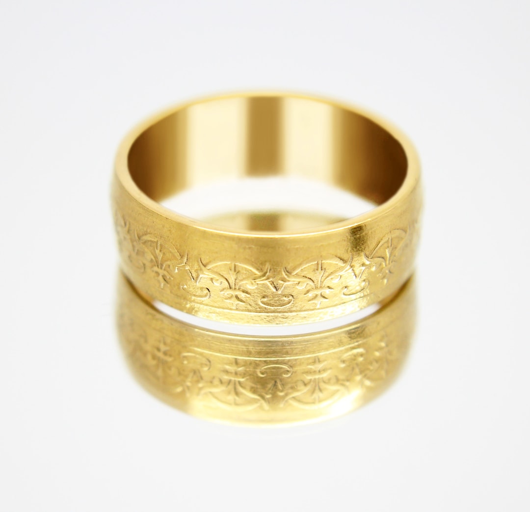 Gold Coin Ring Morocco Coin Ring 2 Falusa 1892 Replica 18k Gold Plated ...