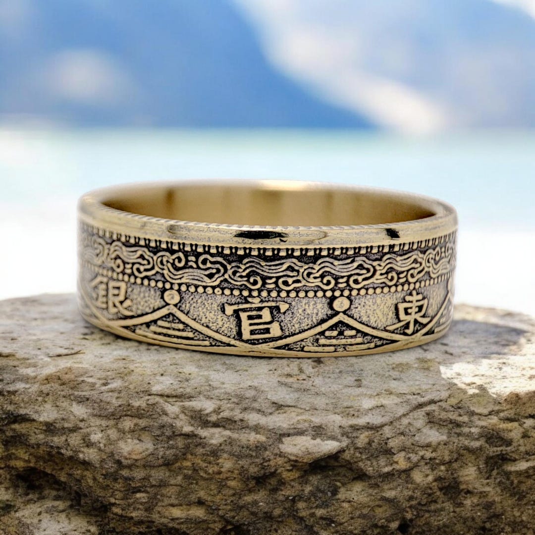 China Coin Ring, Dragon Ring, Mascot Chinese Ring, Coin Ring for Men ...