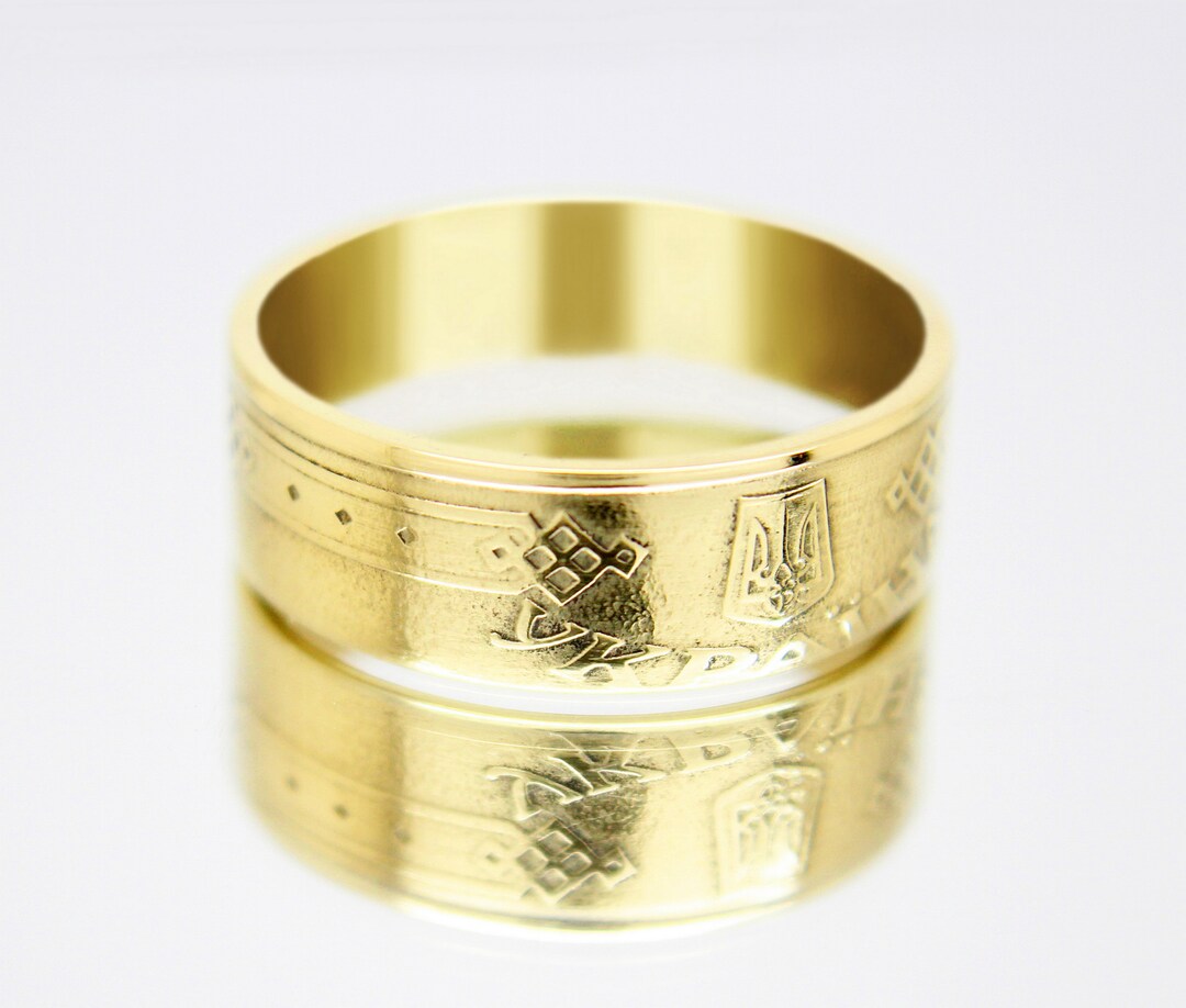 Coin Ring 1 Hryvnia 2004-2018, Made in Ukraine, Pray for Ukraine ...