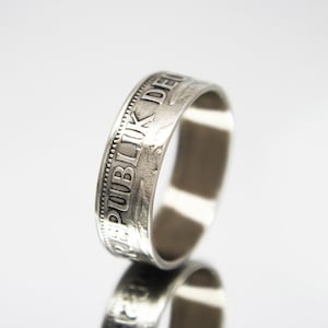 Germany Coin Ring 1 Mark 1948-1989 German Coin Ring, Coin Ring for Men ...