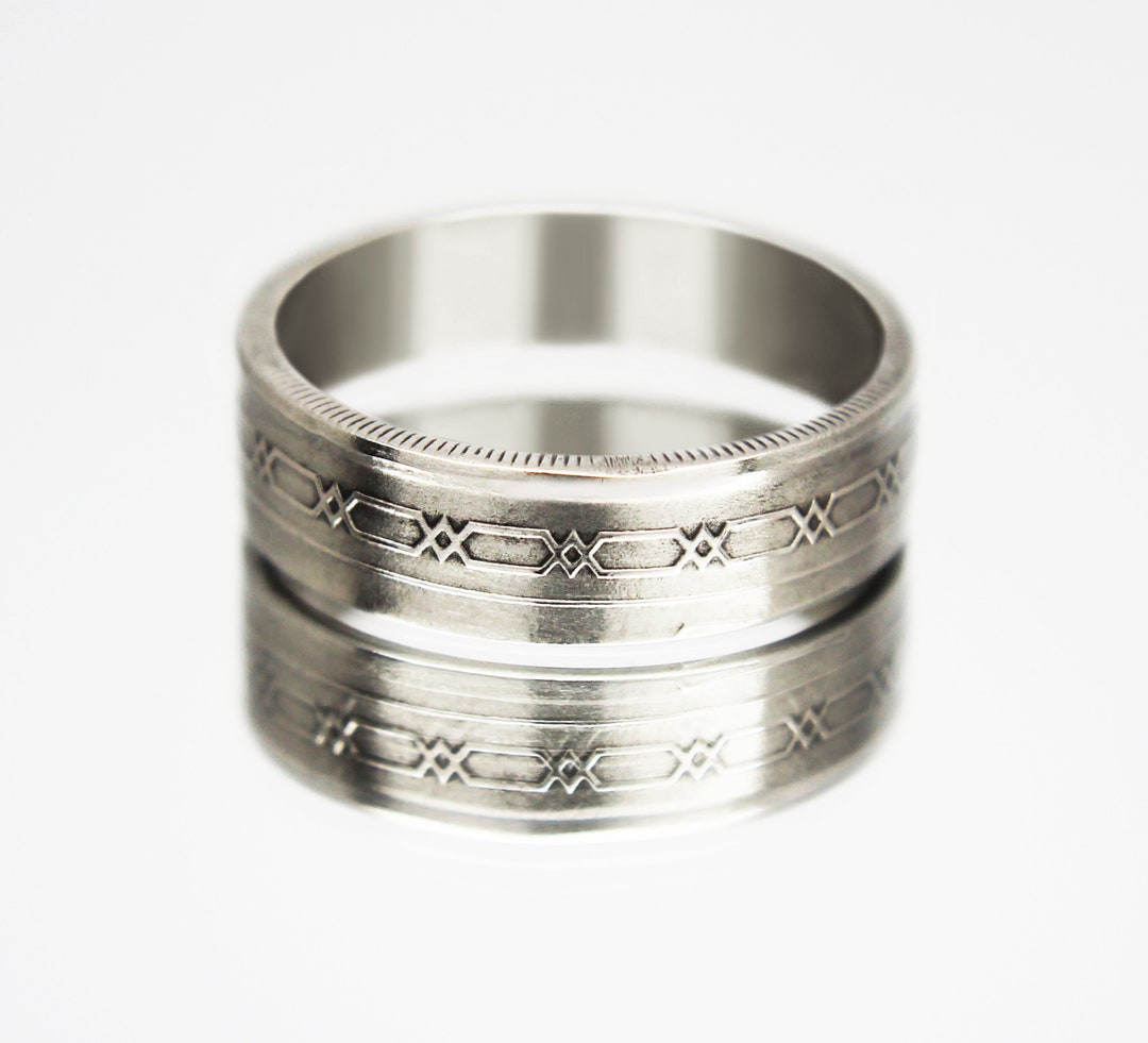 Bahrain Coin Ring 50 Fils 2009-2018, Coin Ring for Men, Womens Coin ...