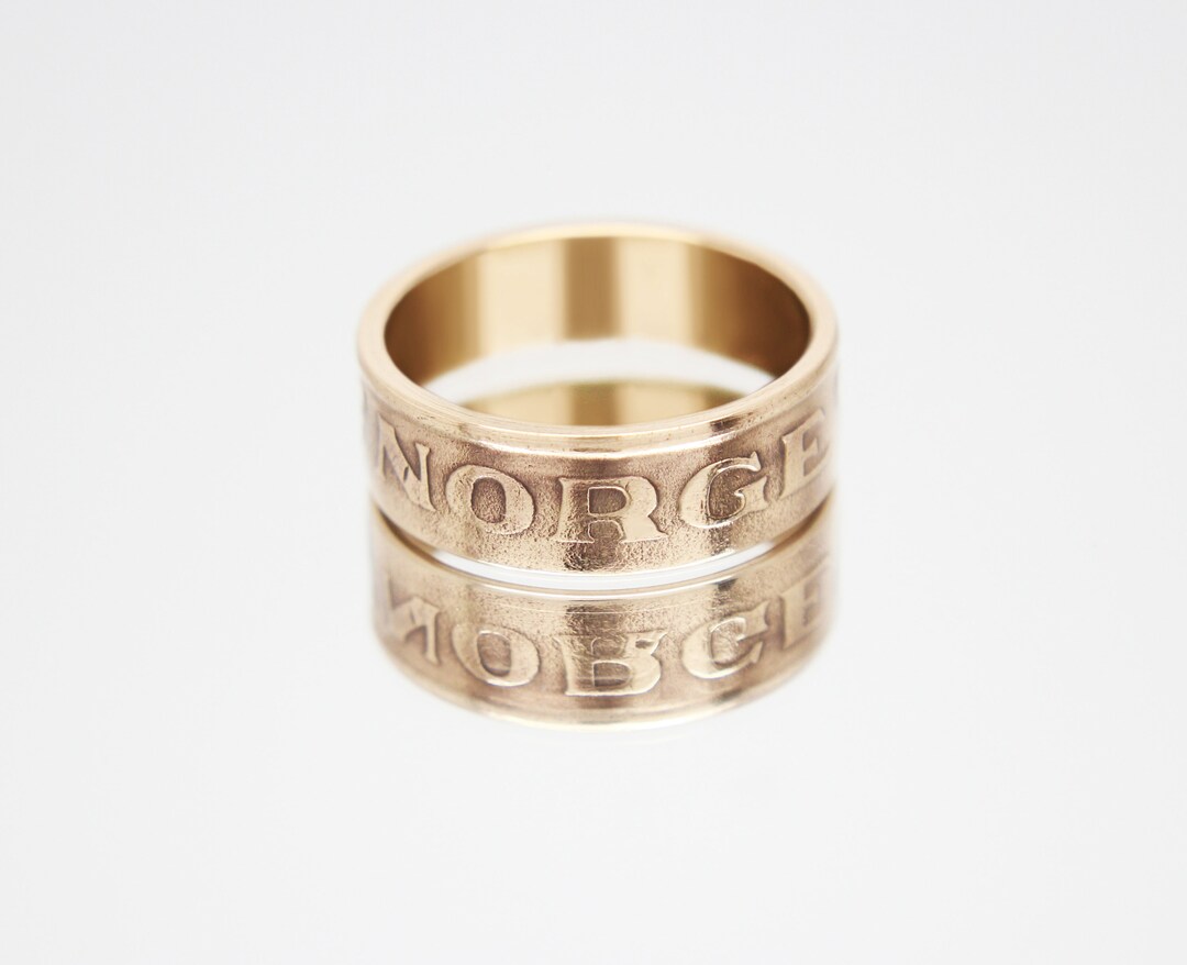 Norway Coin Ring 5 Ore 1952-1957 Norwegian Coin Ring Norwegian Ring ...