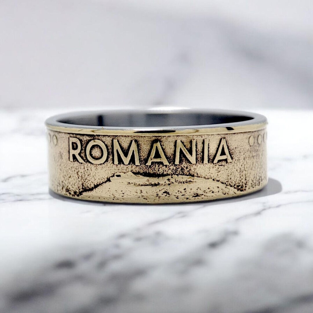 Man Romania Ring, Romania Coin Ring, Romania Coin Rings, Ring Romania ...