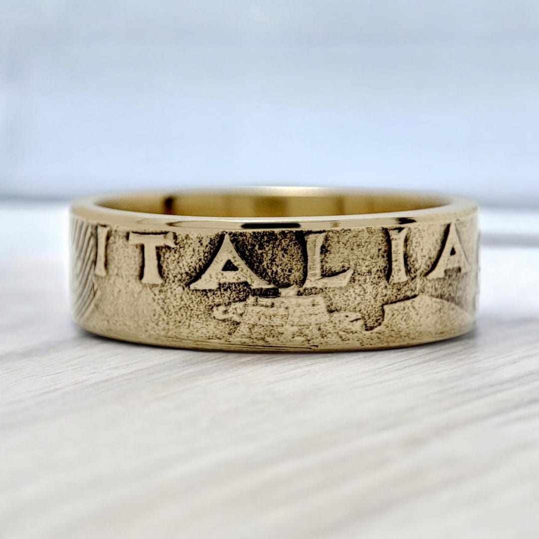 Italy Coin Ring Woman, Italy Ring Male, Italy Ring Brass, Italy Ring ...