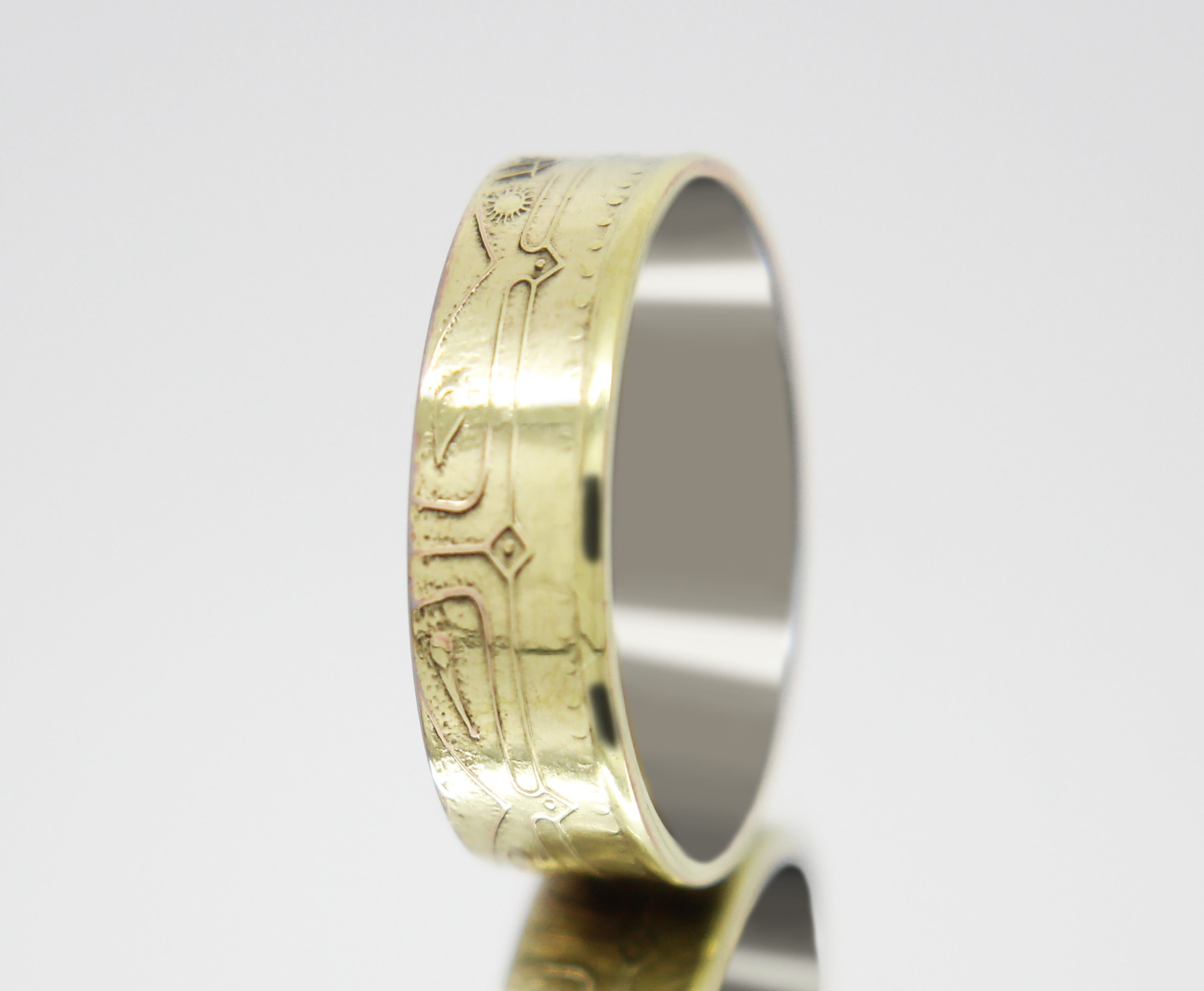 Nepal Coin Ring 1 Rupee 1994-1995, Coin Ring for Men, Womens Coin Ring ...