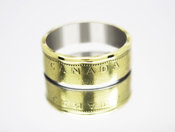 Canada Coin Ring 1 Dollar 2012 Family Coin Rings for Men - Etsy