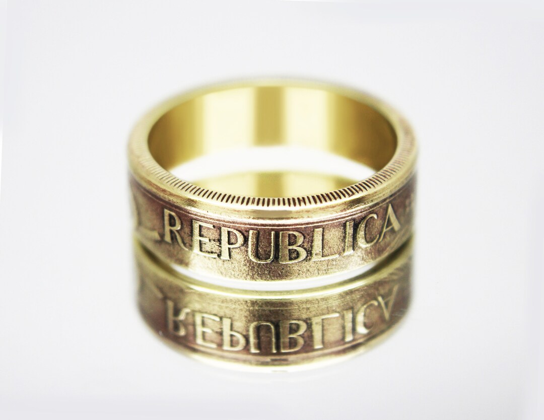 Portugal Coin Ring 10 Escudos 1999, Coin Ring for Men, Womens Coin Ring ...