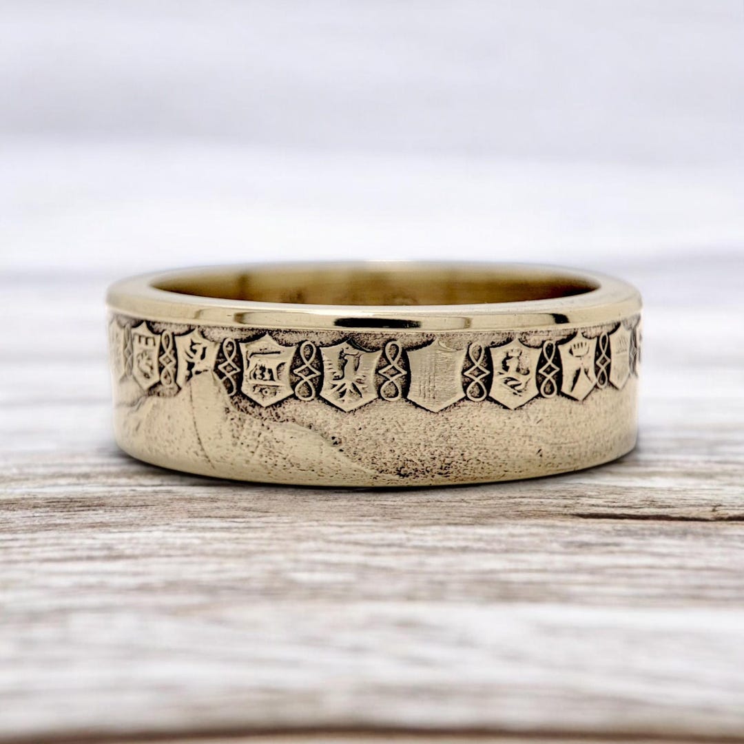 Italy Ring for Man, Italy Lira Ring Man, Italy Ring Brass, Ring Italy ...