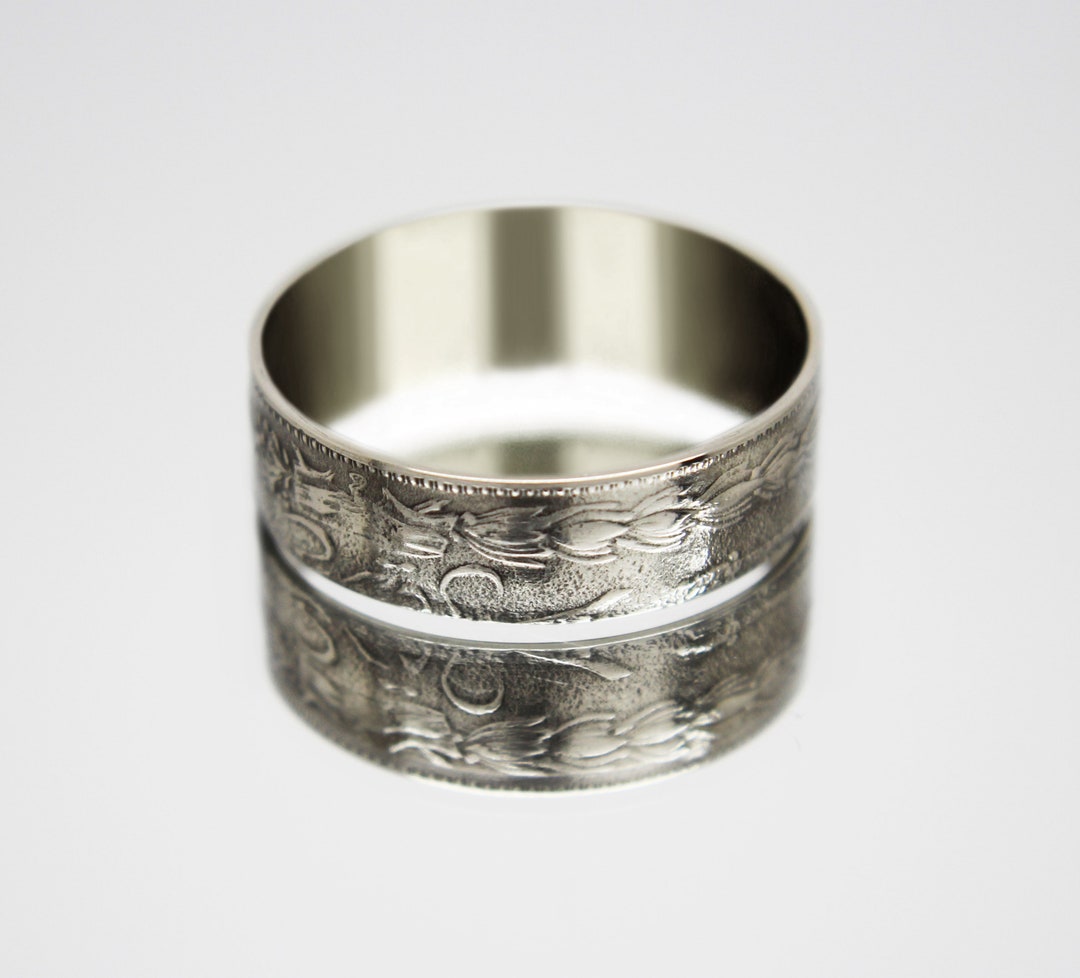 Arabic Coin Ring 10 Rials 1956-1964, Coin Ring for Men, Womens Coin ...