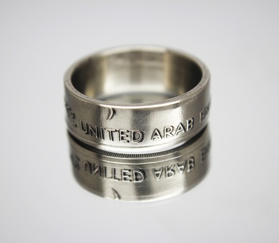 United Arab Emirates Coin Ring 1 dirham 1973-2019 coin rings | Etsy