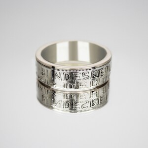 Germany Coin Ring Silver 5 Mark 1965 German Coin Ring Coin - Etsy