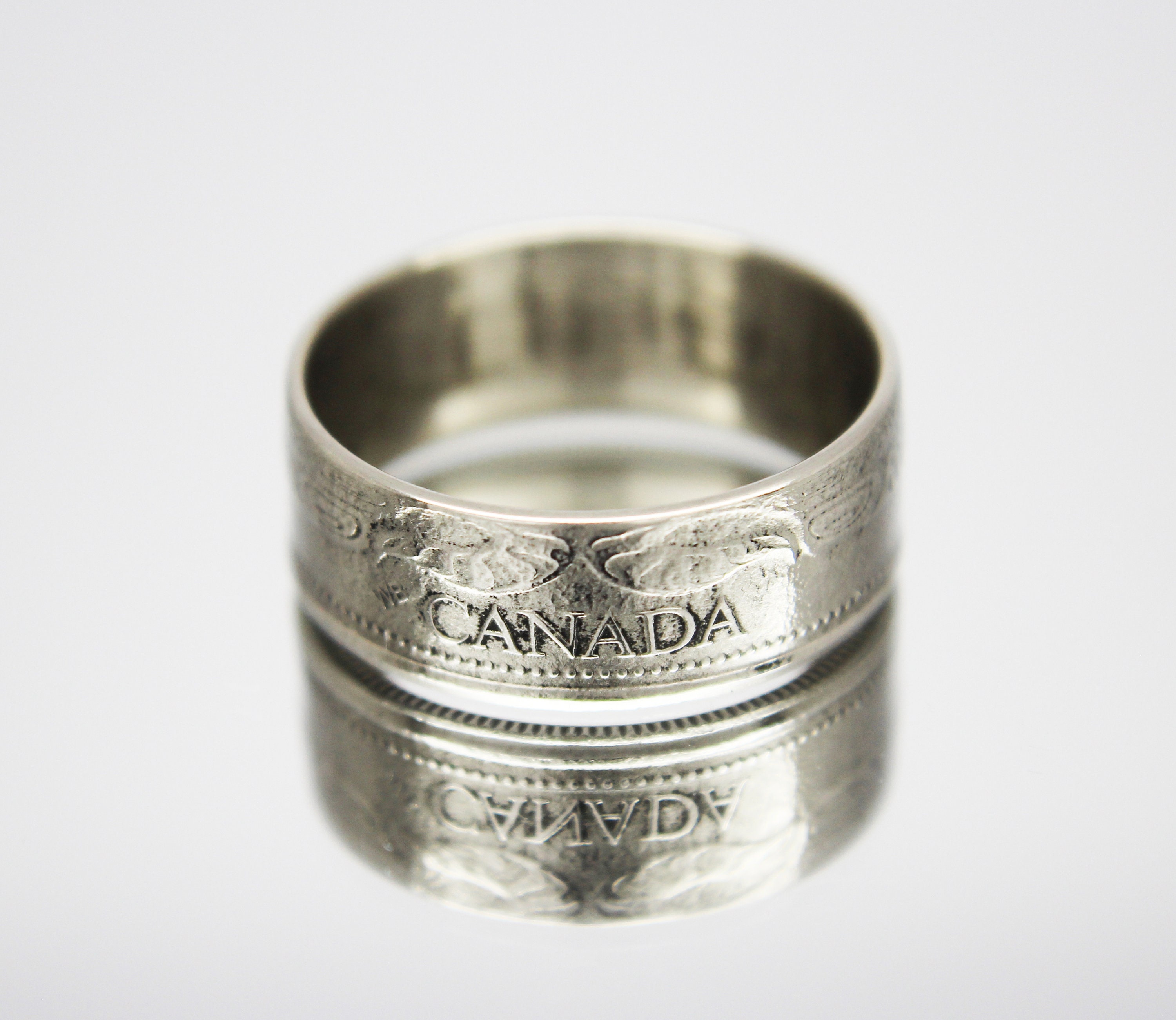 Canada Coin Ring 25 cents 2000 Family coin rings 1st | Etsy