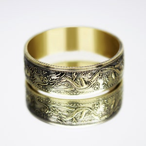 China Coin Ring, Dragon Ring, Mascot Chinese Ring, Coin Ring for Men ...