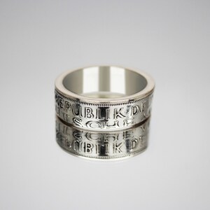 Germany Coin Ring Silver 5 Mark 1965 German Coin Ring Coin - Etsy