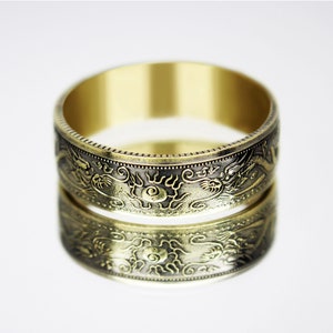 China Coin Ring, Dragon Ring, Mascot Chinese Ring, Coin Ring for Men ...
