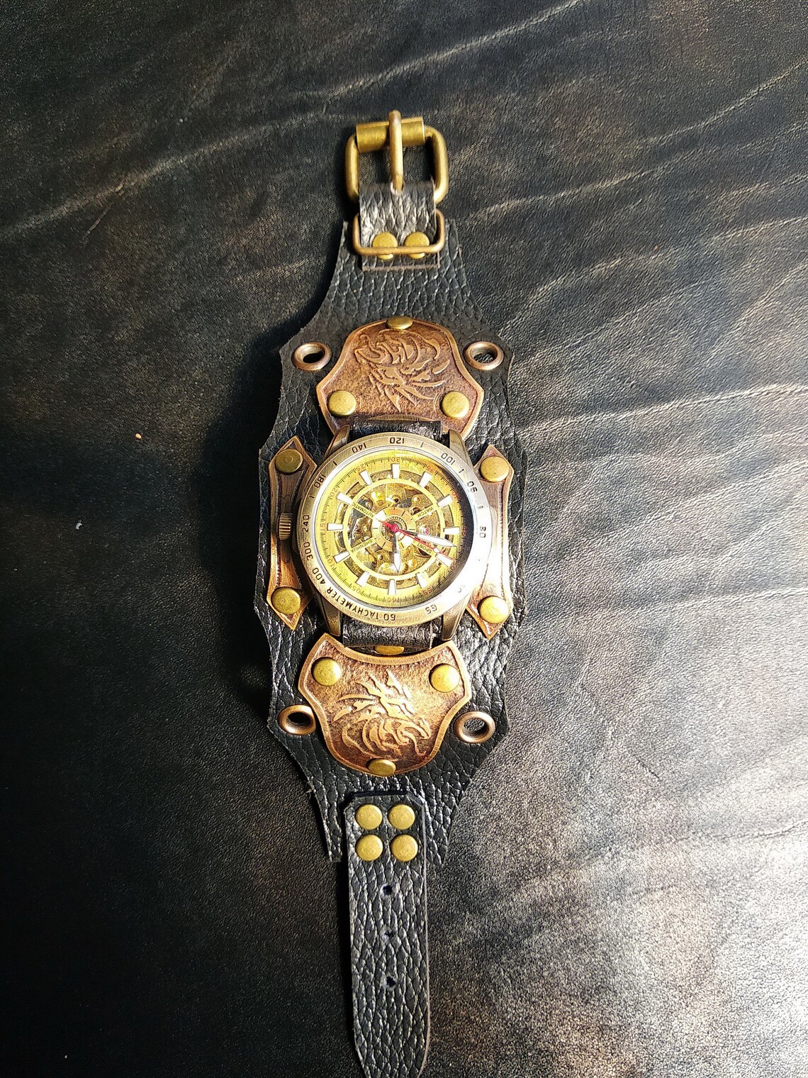 Mens Skeleton Watch Steampunk Clocks Handmade Clock Gothic - Etsy