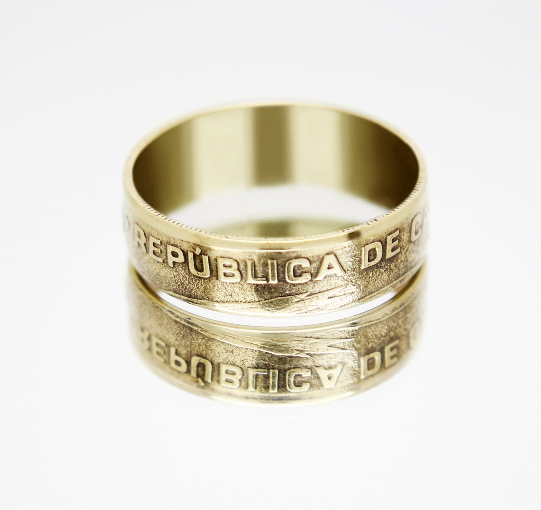 Cape Verde Coin Ring 1 Escudo 1977-1980, Coin Ring for Men, Womens Coin ...